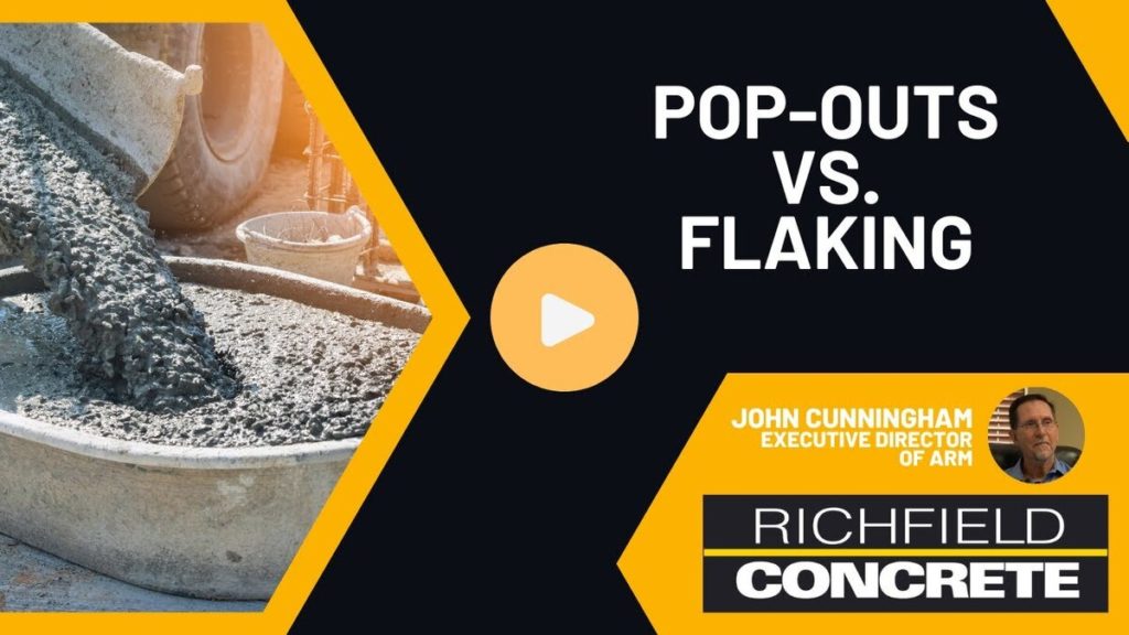 pop outs vs flaking - Richfield Concrete